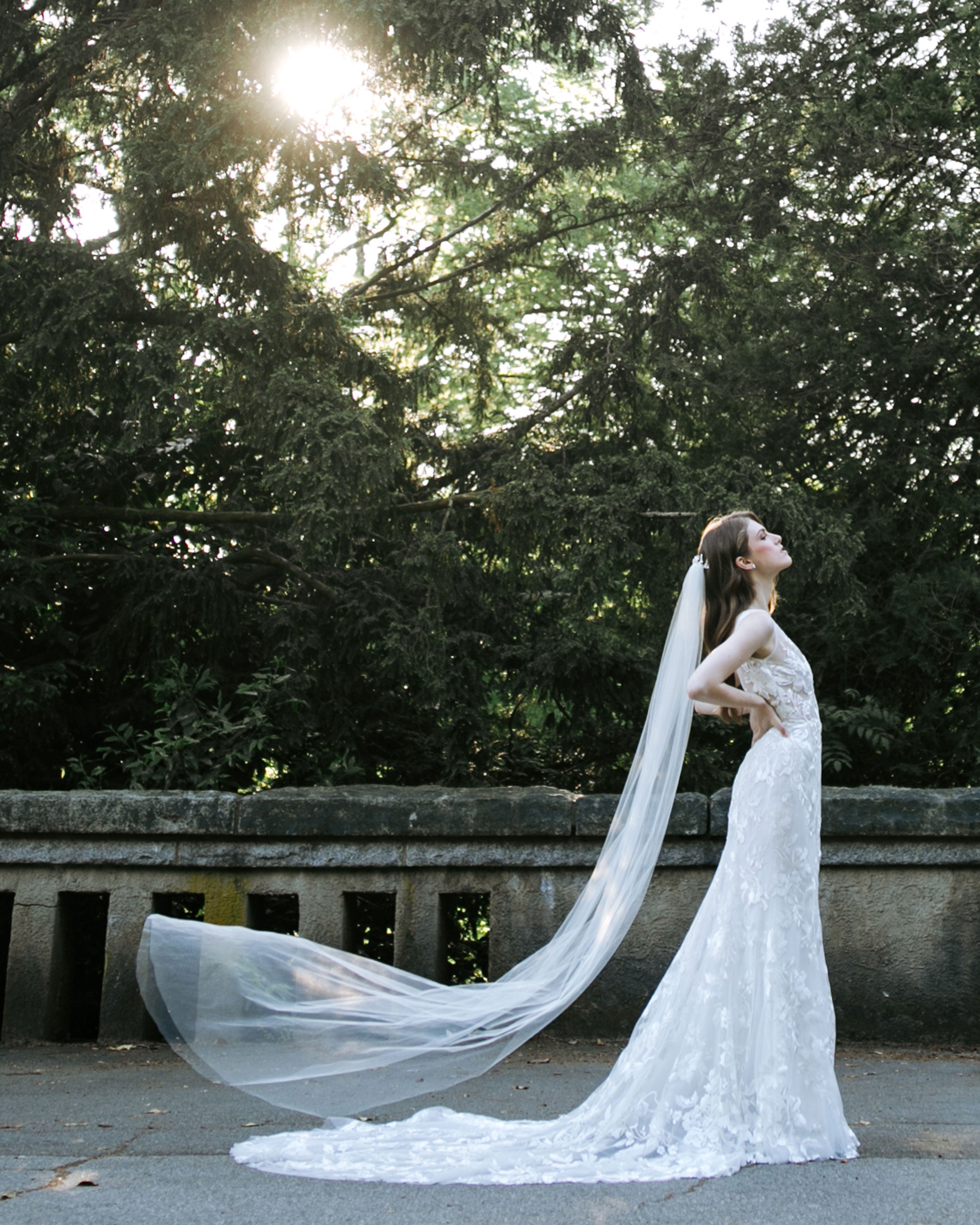 Lily Single Layer Chapel Veil – Atelier Elise